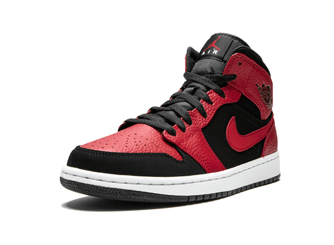 NIKE AIR JORDAN 1 MID REVERSE BRED (554724-054) [TrendX] RED 12US ...